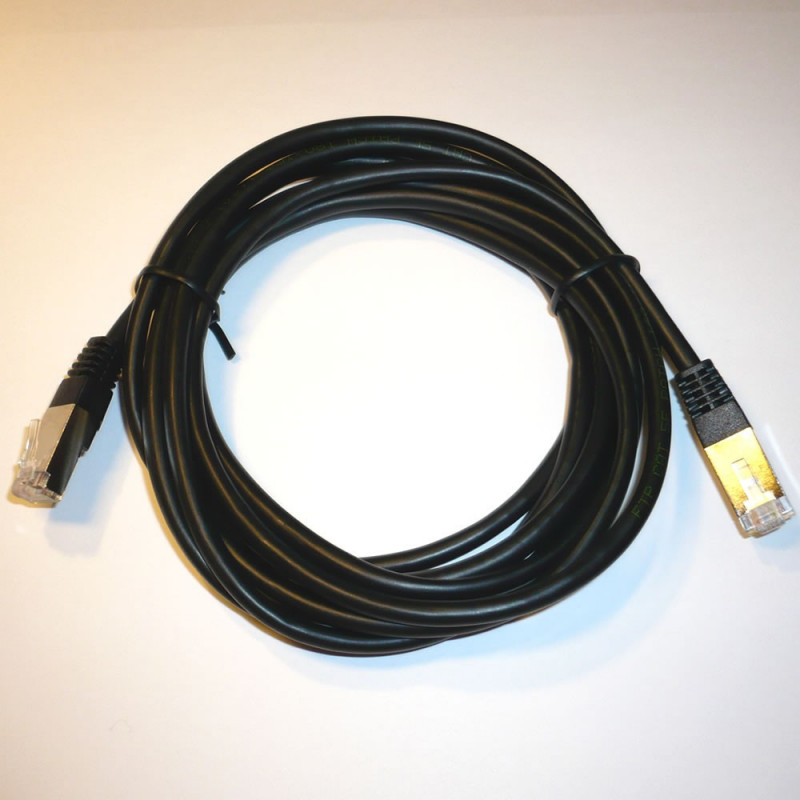 Cordon RJ45 Cat.5E FTP PVC - 3M - Noir