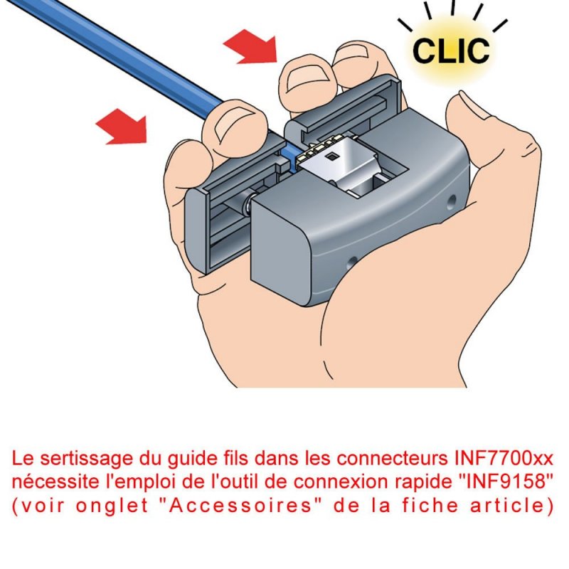 Infraplus Connecteur RJ45 femelle Blindé Catégorie 5E